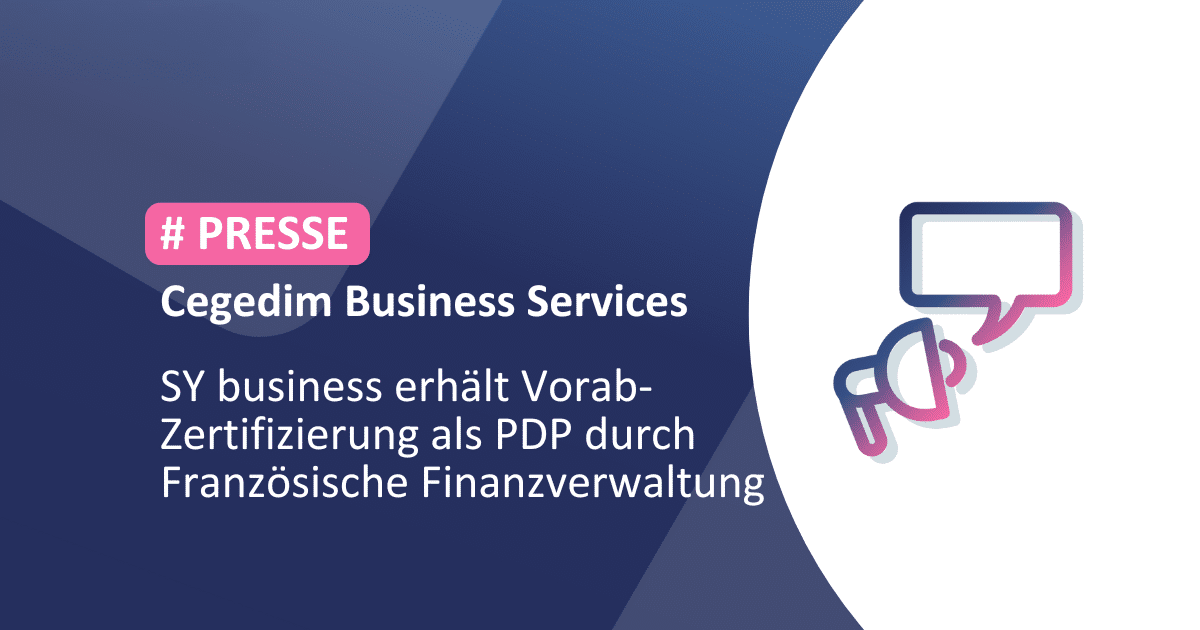 SY business erhält Vorab-Registrierung als PDP in Frankreich | Cegedim ...